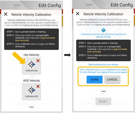 Velocity Calibration Xim Matrix User Guide