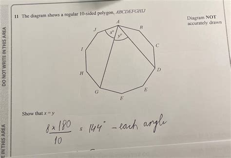 Math 10 Sided Polygon Rgcse