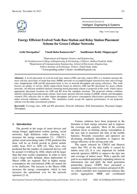 Pdf Energy Efficient Evolved Node Base Station And Relay Station