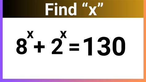A Nice Olympiad Exponential Problem Youtube