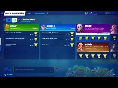 Fortnite How To Complete Torin Questline Punchcard Complete A
