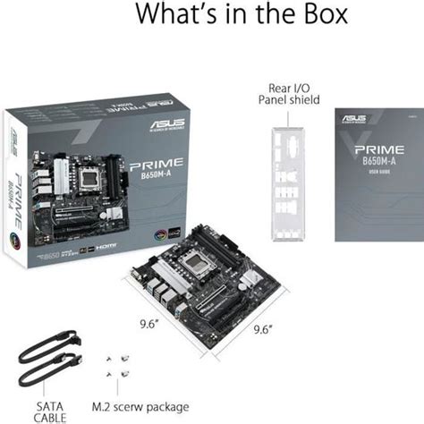 Carte Mère Asus Prime B650m A Amd Ryzen Am5 Micro Atx Ddr5 Cdiscount