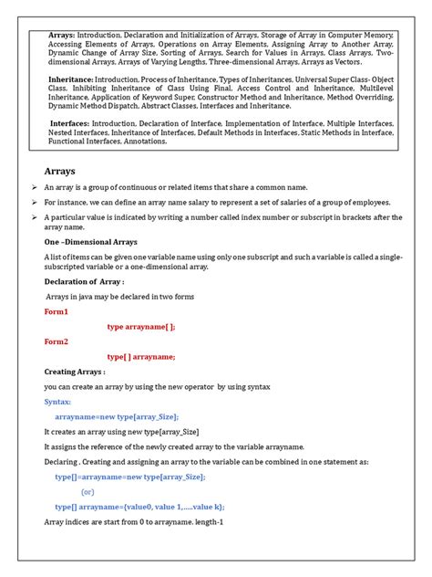 3 Unit 3 Java Pdf Inheritance Object Oriented Programming Class