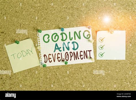 Handwriting Text Coding And Development Conceptual Photo Programming