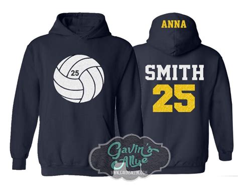 Glitter Volleyball Hoodie Volleyball Hoodies Volleyball Etsy