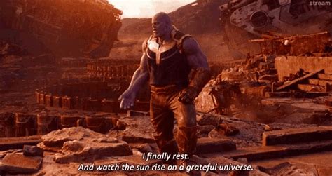 Thanos Finally Rest  Thanos Finally Rest Watch Sunrise Discover