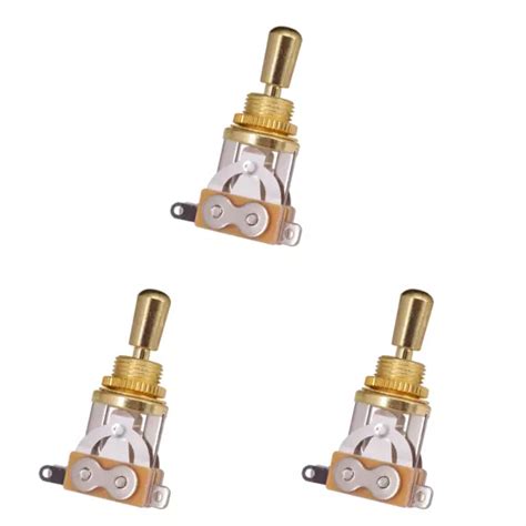 3 Way Electric Guitar Selector Pickup Toggle Switch For Lp Epi Gold
