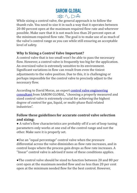 PPT Control Valve Sizing And Its Importance PowerPoint Presentation Free Download ID