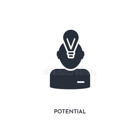 Potential Icon Simple Element Illustration Isolated Trendy Filled