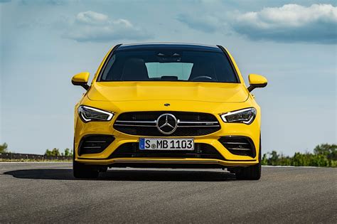 2020 Mercedes Amg Cla 35 Shooting Brake Revealed In Eye Popping Yellow