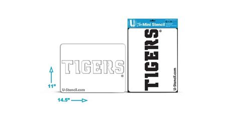 Clemson Tigers Stencil The Mini Cloos 203 U Stencil A Stencil