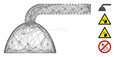 Network Shower Head Vector Mesh Stock Vector Illustration Of Funnel Device 215377045