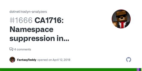 CA1716 Namespace Suppression In GlobalSuppressions Cs Not Working