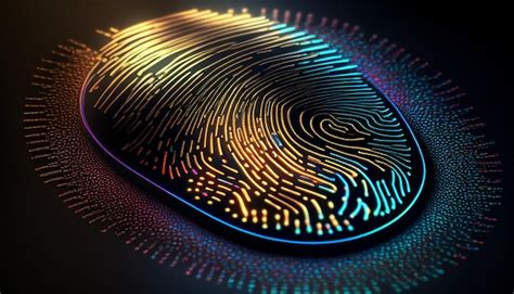 premium photo generative ai fingerprint scanning biometric