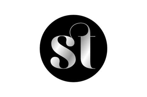 Premium Vector ST Brand Name Typography Monogram
