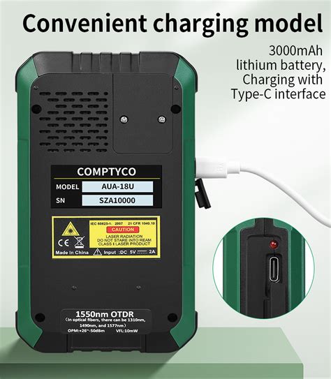 COMPTYCO AUA 18U UPC Interface OTDR Optical Time Domain Reflectometer 5