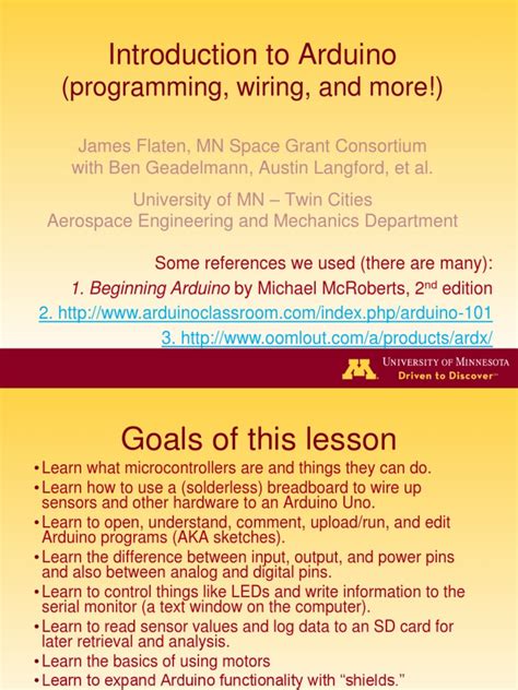 introduction to arduino programming wiring and more pdf