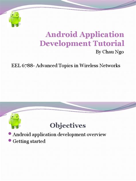 Android Development Tutorial Pdf Android Operating System