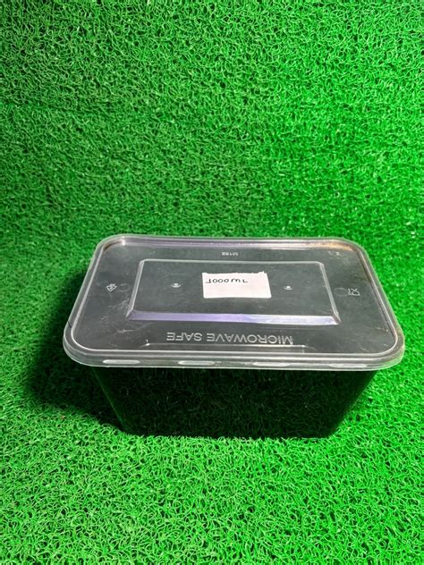 1000ml Black Rectangular Container Type Disposable At Rs 6 00 Piece