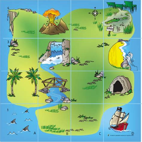 Bee Bot And Blue Bot Treasure Island Mat Step4