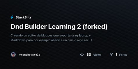 Dnd Builder Learning 2 Forked StackBlitz
