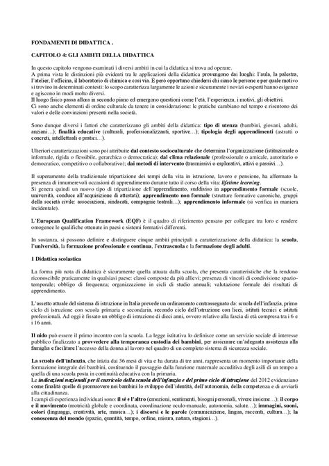 Fondamenti Di Didattica Docsity