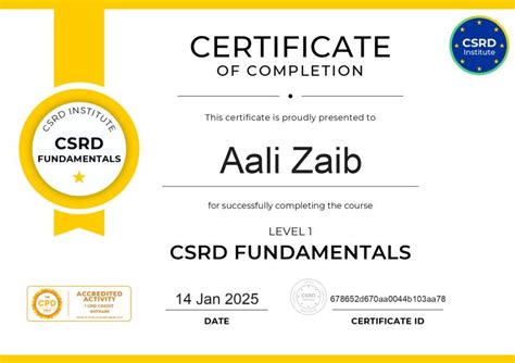 Engr Aali Zaib On Linkedin Csrd Sustainability Certification