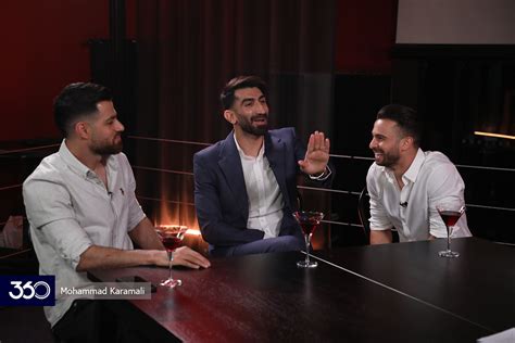 تصاویر گفت وگوی عادل فردوسی‌پور با سروش رفیعی، علیرضا بیرانوند و مرتضی