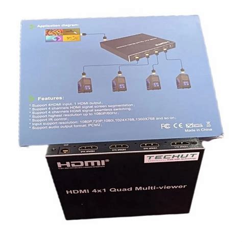 TECHUT Hdmi 4x1 Quad Multi Viewer At 6000 Piece High Definition