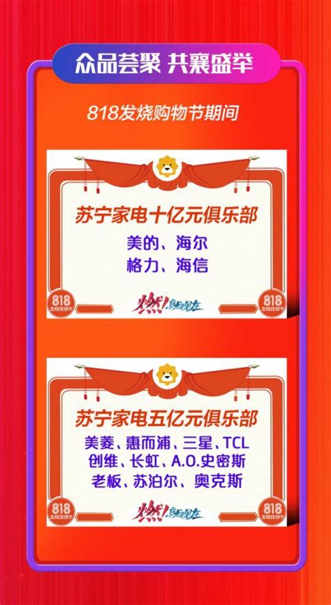 蘇寧818家電主場7秒破億，多品牌躋身五億、十億俱樂部 每日頭條