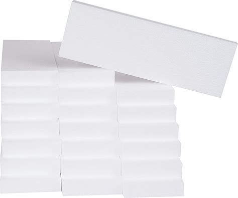 Silverlake Craft Foam Block 8 Pack Of 4x12x1 Eps Polystyrene Sheets For Crafting