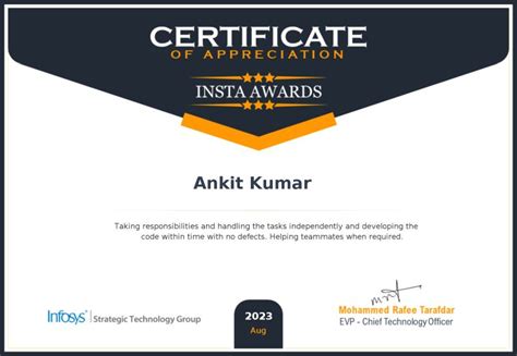 Ankit Kumar On Linkedin Learn Grow Move Infosys Specialist