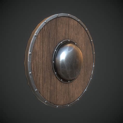 둥근 방패 3d 모델 10 Fbx Obj Max Free3d