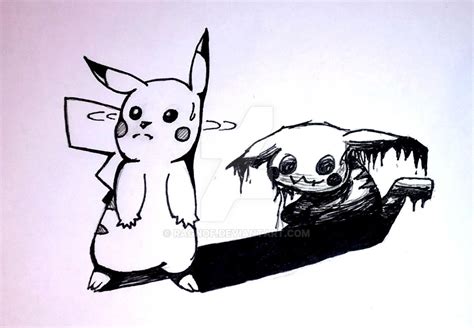 Pikachu And Mimikyu By Ragnof Mimikyu Pikachu Small Drawings