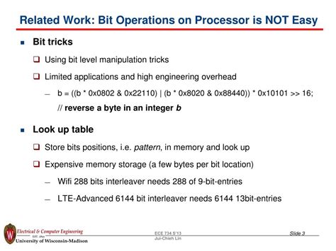 Ppt Bit Matrix Transpose With Tensor Product And Perfect Shuffling For Software Defined Radio