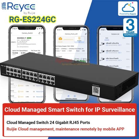 Rg Es224gc Reyee Cloud Managed Smart Switch 24 Port Gigabit