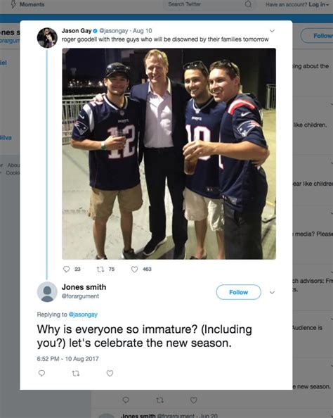 Roger Goodells Wife Gets Busted Using Secret Twitter Account To Defend