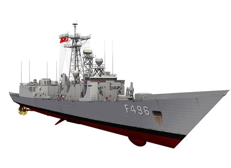3d Oliver Perry Class Frigate Turbosquid 1352375