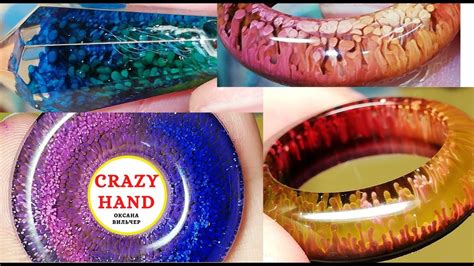 Чем окрасить эпоксидную смолу Пигменты красители чернила акриловая краска Crazy Hand Youtube