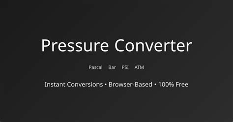 Pressure Converter Pascal Bar Psi Atmosphere And More Pressure Converter Pascal Bar Psi Atmosphere And More