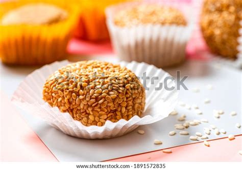 Japanese Mochi Sesame Photos And Images