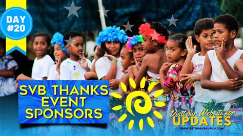 Vina Du Riki Thank You Svb Thanks Event Sponsors Sigavou Kei Betoraurau