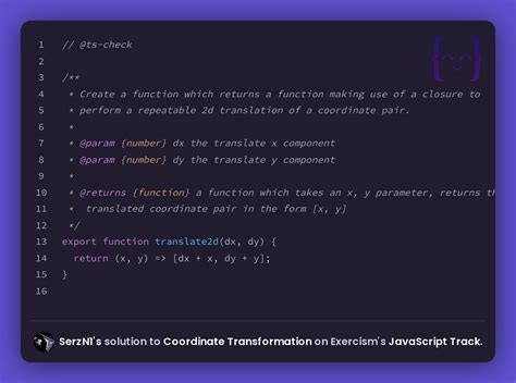 Serzn1s Solution For Coordinate Transformation In Javascript On Exercism