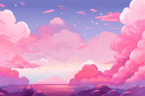 Cloudy Background And Copy Space Premium Ai Generated Image