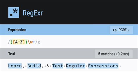 Regexr Learn Build And Test Regex Regular Expression Programming