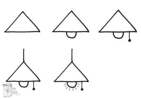 以三角形为主的器物简笔画 简笔画图片大全 普车都