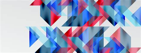 Tech Minimal Overlapping Triangle Shapes Elements Vector Image