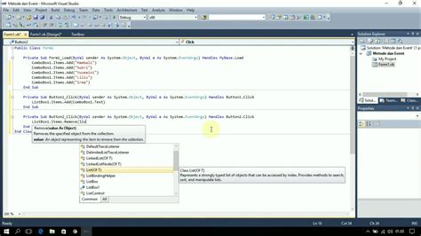 Program Sederhana Event Dan Method Vbnet 2010 Youtube