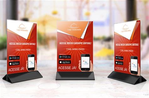 Arte Para Display De Mesa Em Restaurante Freelancer