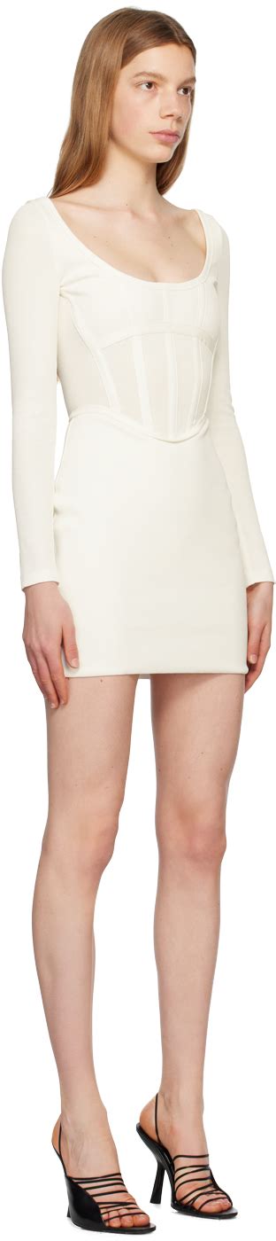 Dion Lee White Corset Minidress Dion Lee